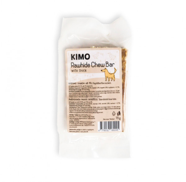 Kimo Rawhide Chew Bar with Duck 70g - BoNiVeta